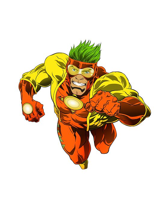Vector Art | Marvel’s Captain Citrus – Innovative Transmedia Design, Inc.