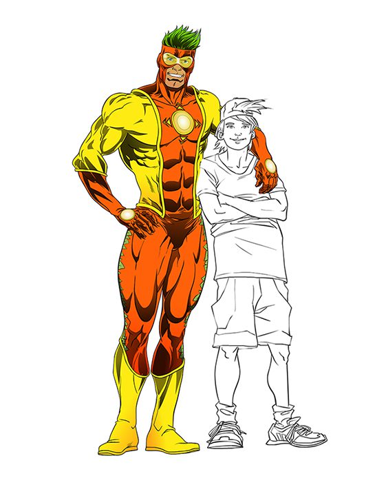 Vector Art | Marvel’s Captain Citrus – Innovative Transmedia Design, Inc.
