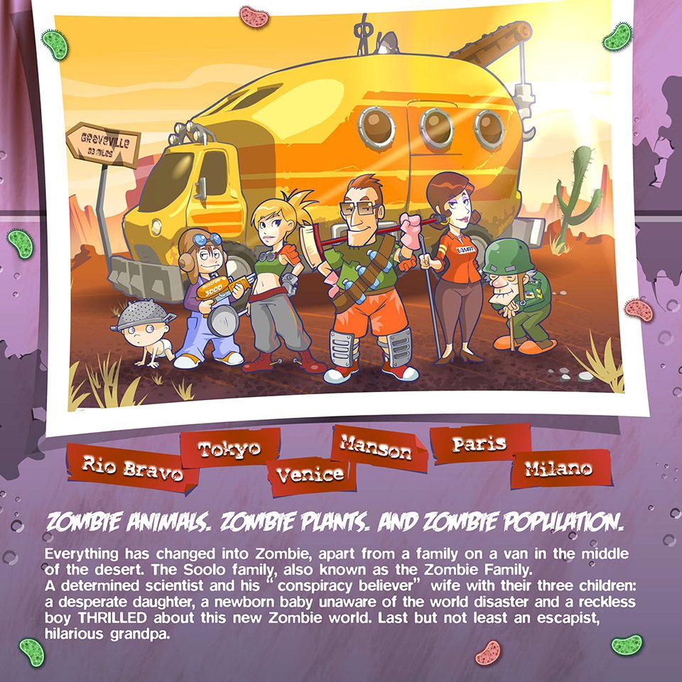 Character Design | Zombie Family - Innovative Transmedia Inc.