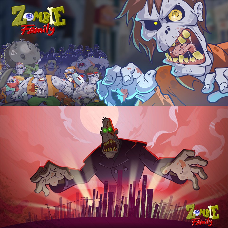 Character Design | Zombie Family - Innovative Transmedia Inc.